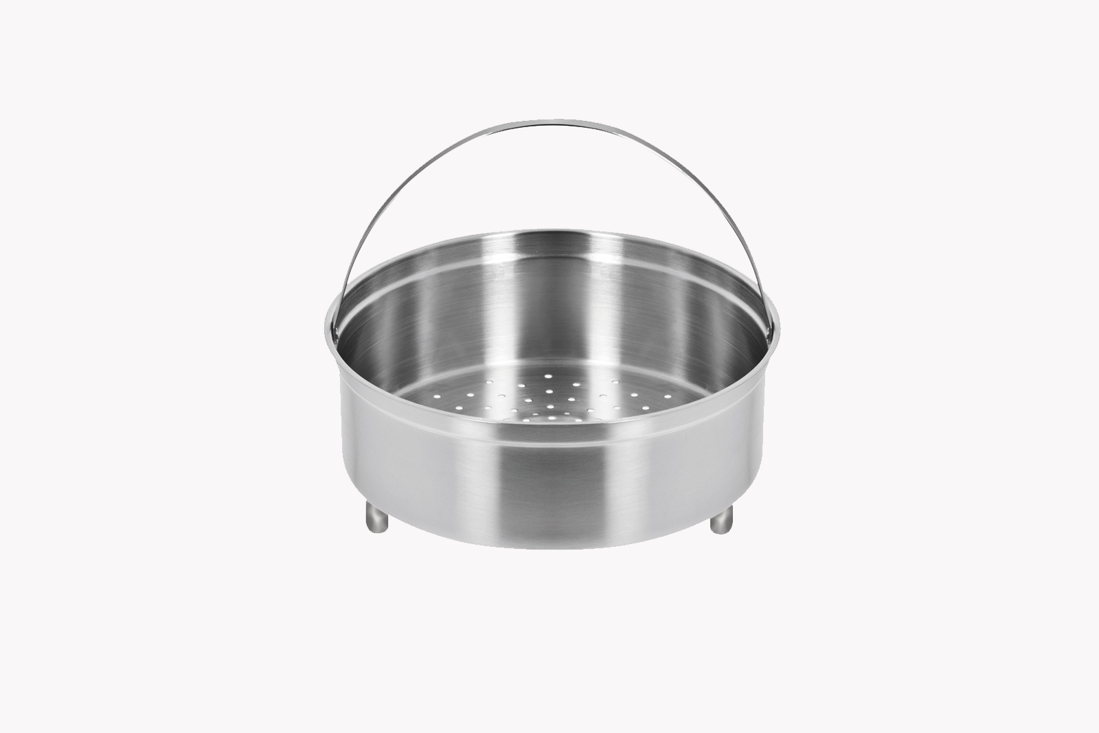Stainless steel steamer insert ø 19 x 5.5 cm with holes – cookvision GmbH